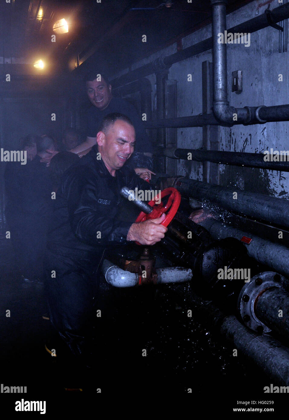 Aircraft handling officers hi-res stock photography and images - Alamy