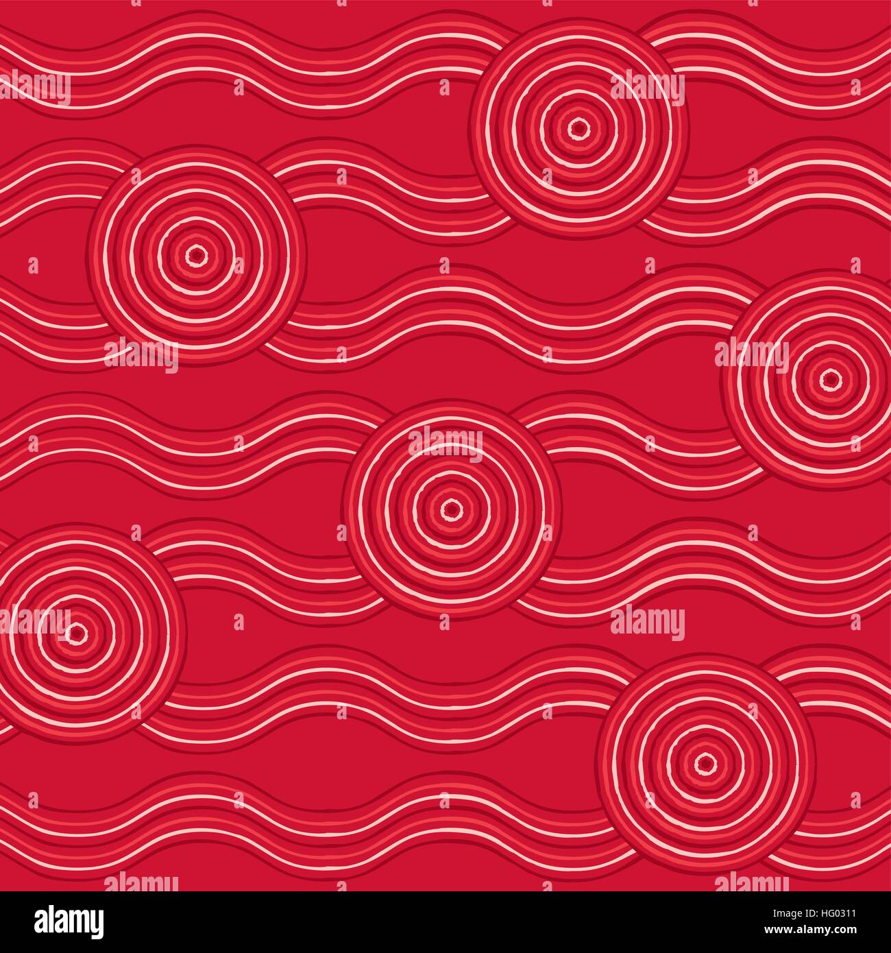 Abstract Aboriginal line painting in vector format Stock Vector Image ...