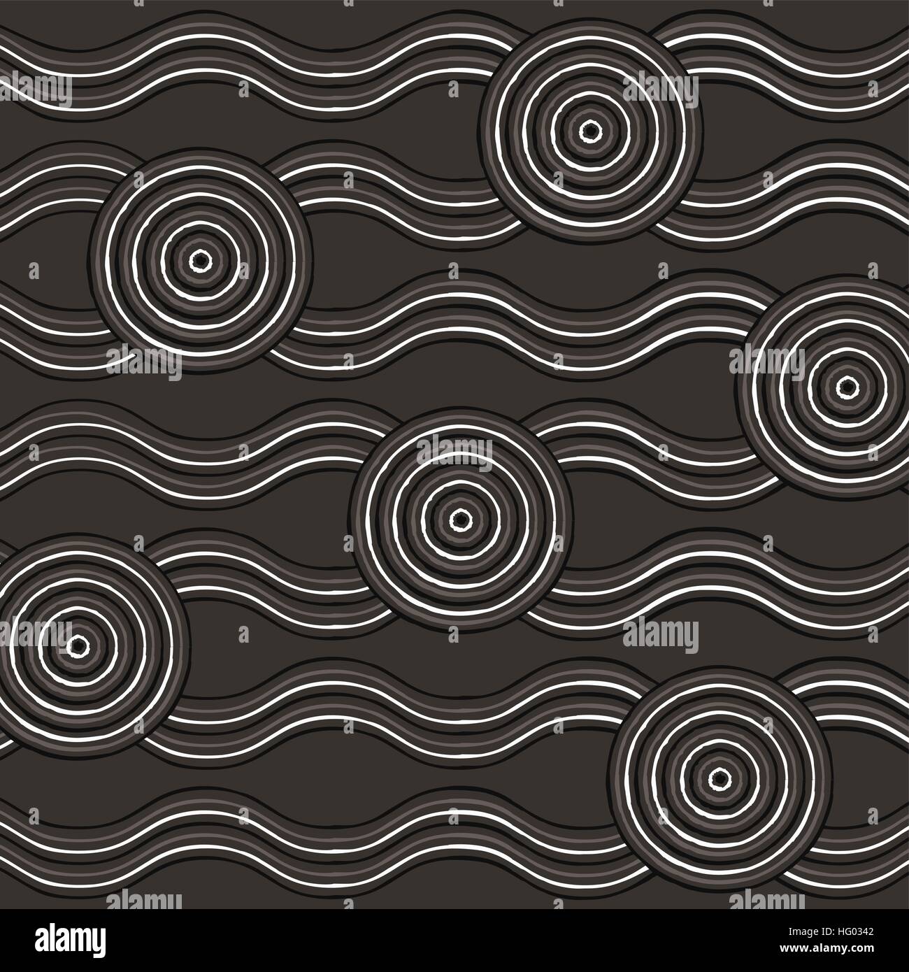 Abstract Aboriginal line painting in vector format Stock Vector Image ...