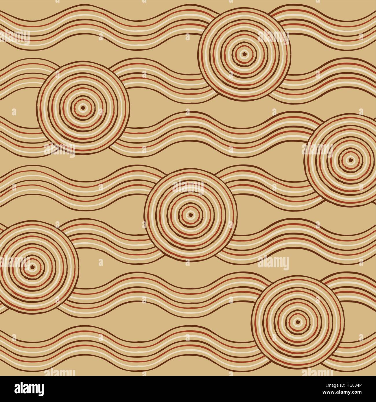 Abstract Aboriginal line painting in vector format Stock Vector Image ...