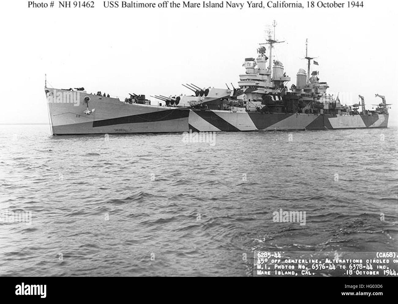 USS Baltimore (CA-68), Oct 44 Stock Photo - Alamy