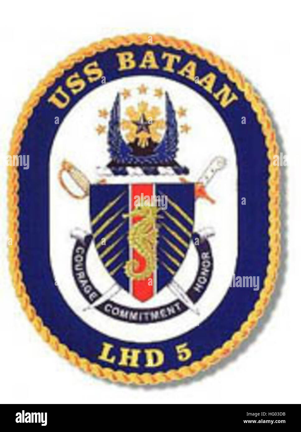 USS Bataan crest Stock Photo - Alamy
