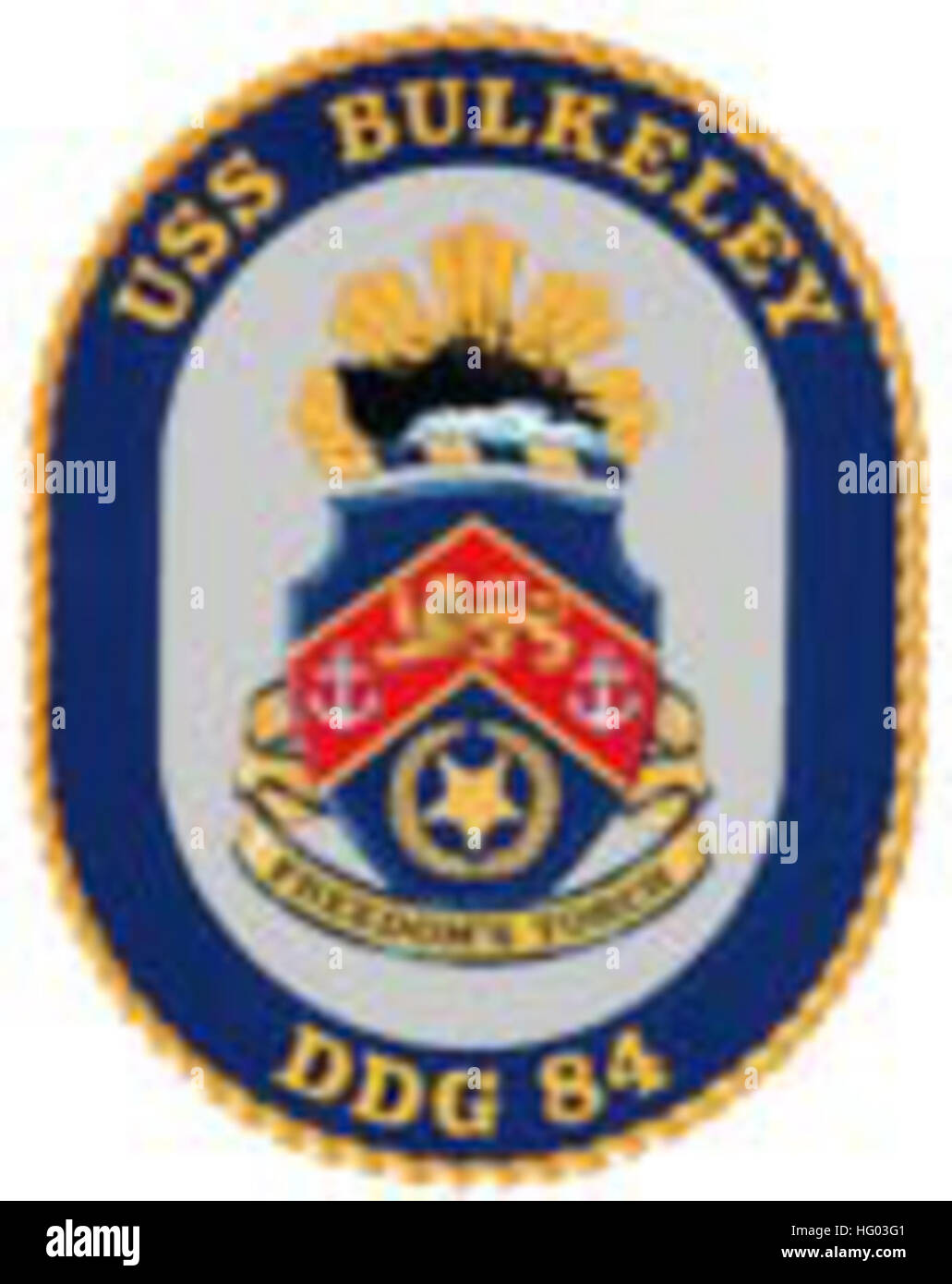 USS Bulkeley crest Stock Photo - Alamy