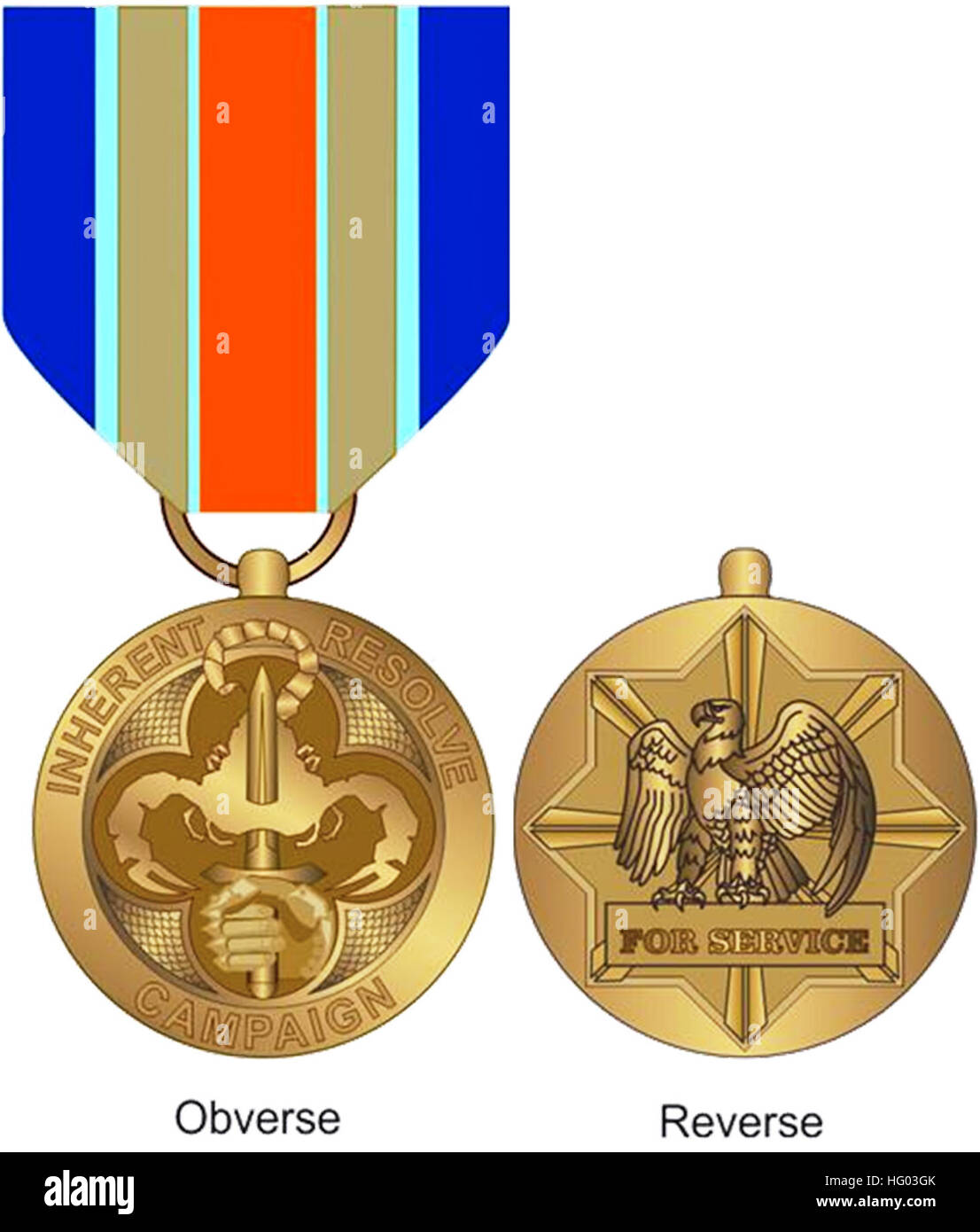 Inherent Resolve Campaign Medal Stock Photo - Alamy