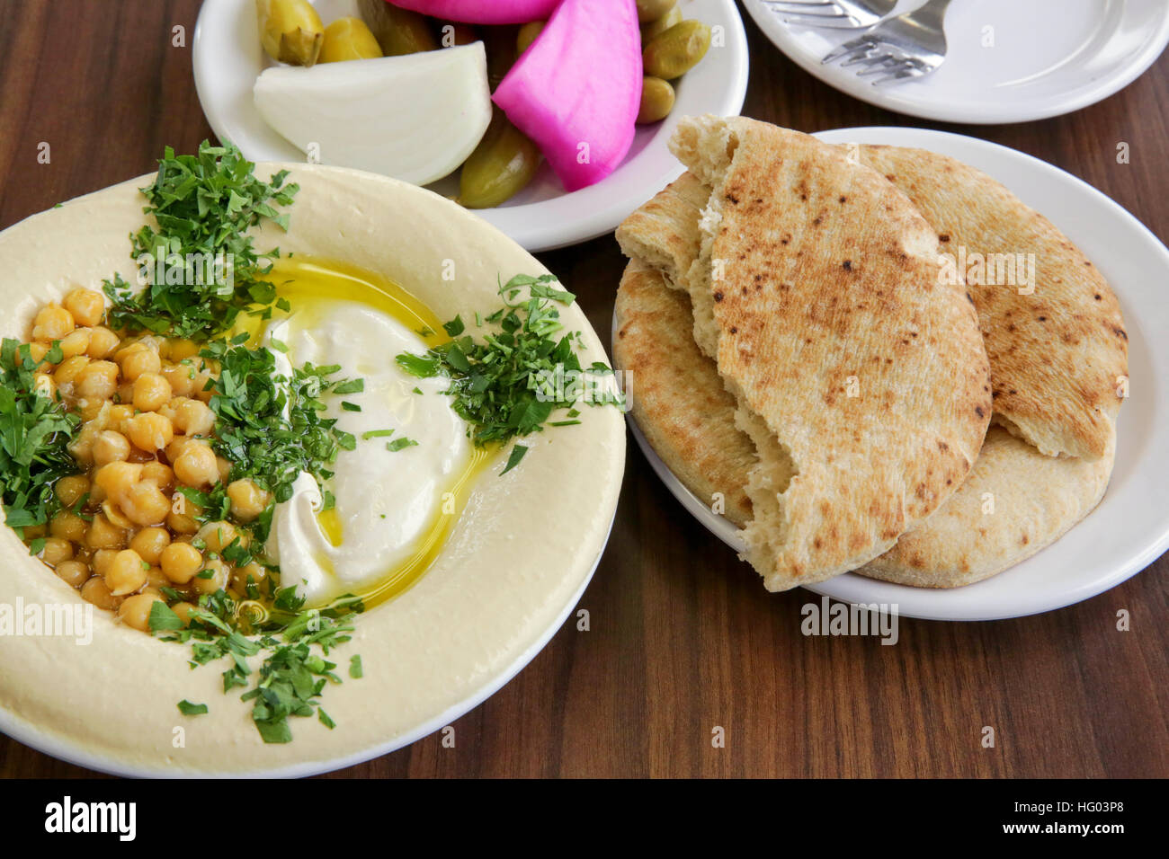 Chickpeas humus hi-res stock photography and images - Alamy