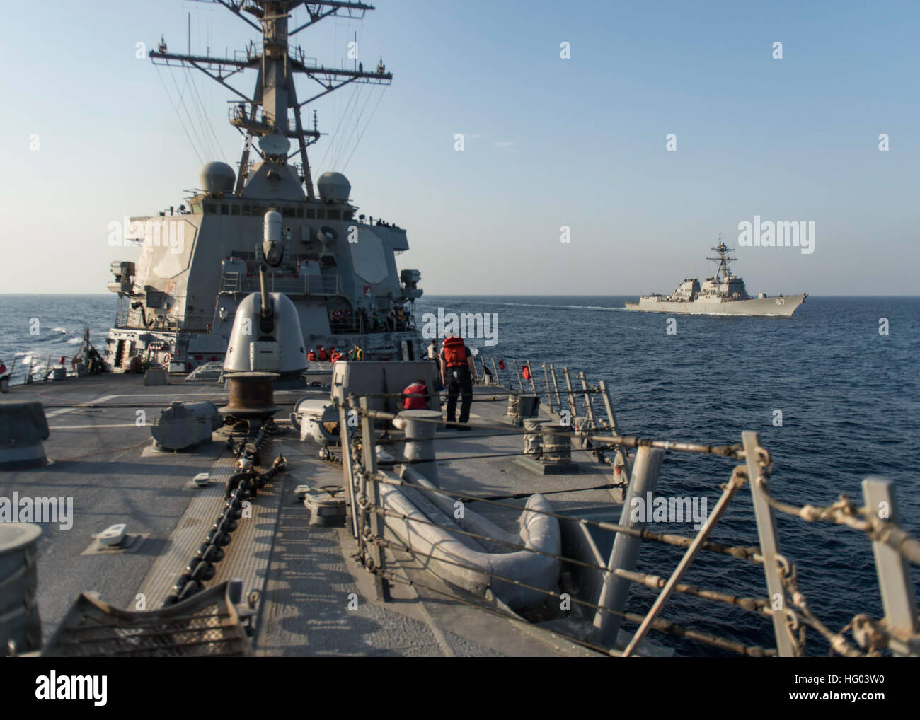 160820-N-GP524-023 ARABIAN GULF (Aug. 20, 2016) The guided-missile ...