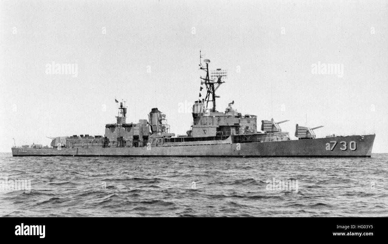 USS Collett (DD-730) at sea in 1962 Stock Photo - Alamy
