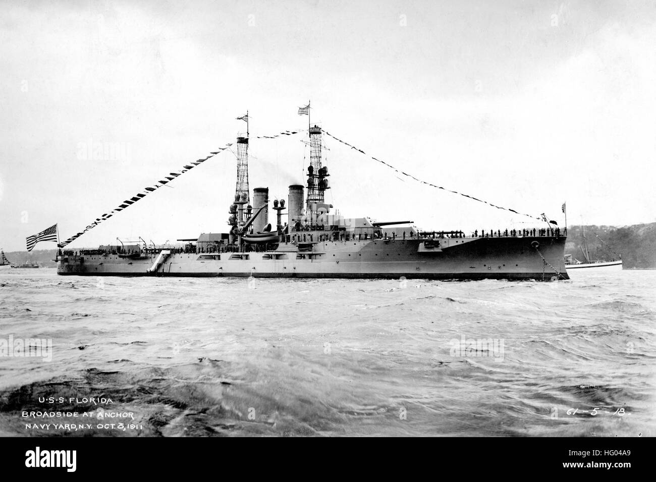 USS Florida (BB-30) - NH 61261 Stock Photo - Alamy