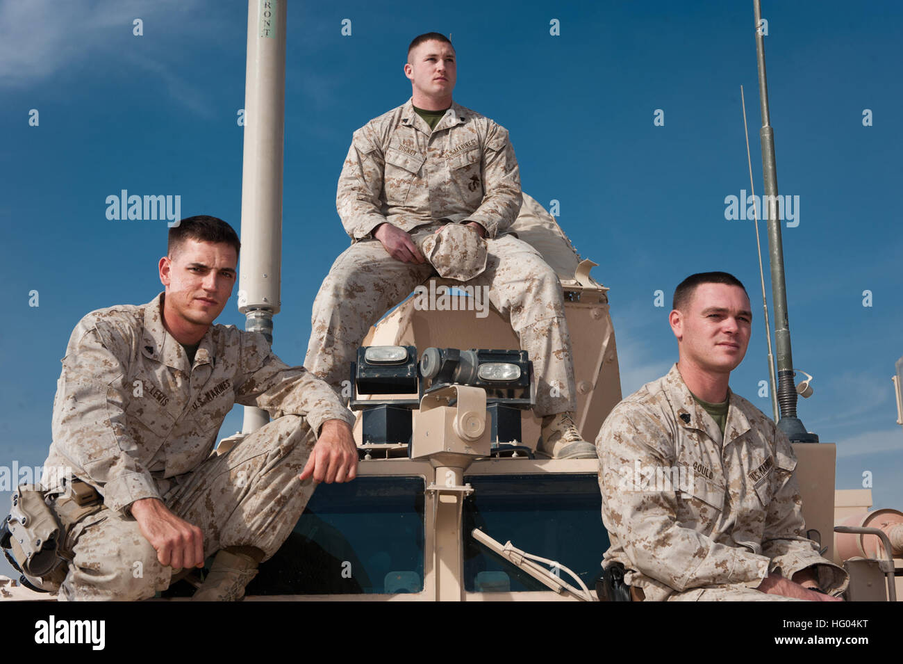 Marines with Task Force Belleau Wood’s supply section (from left): Cpl ...