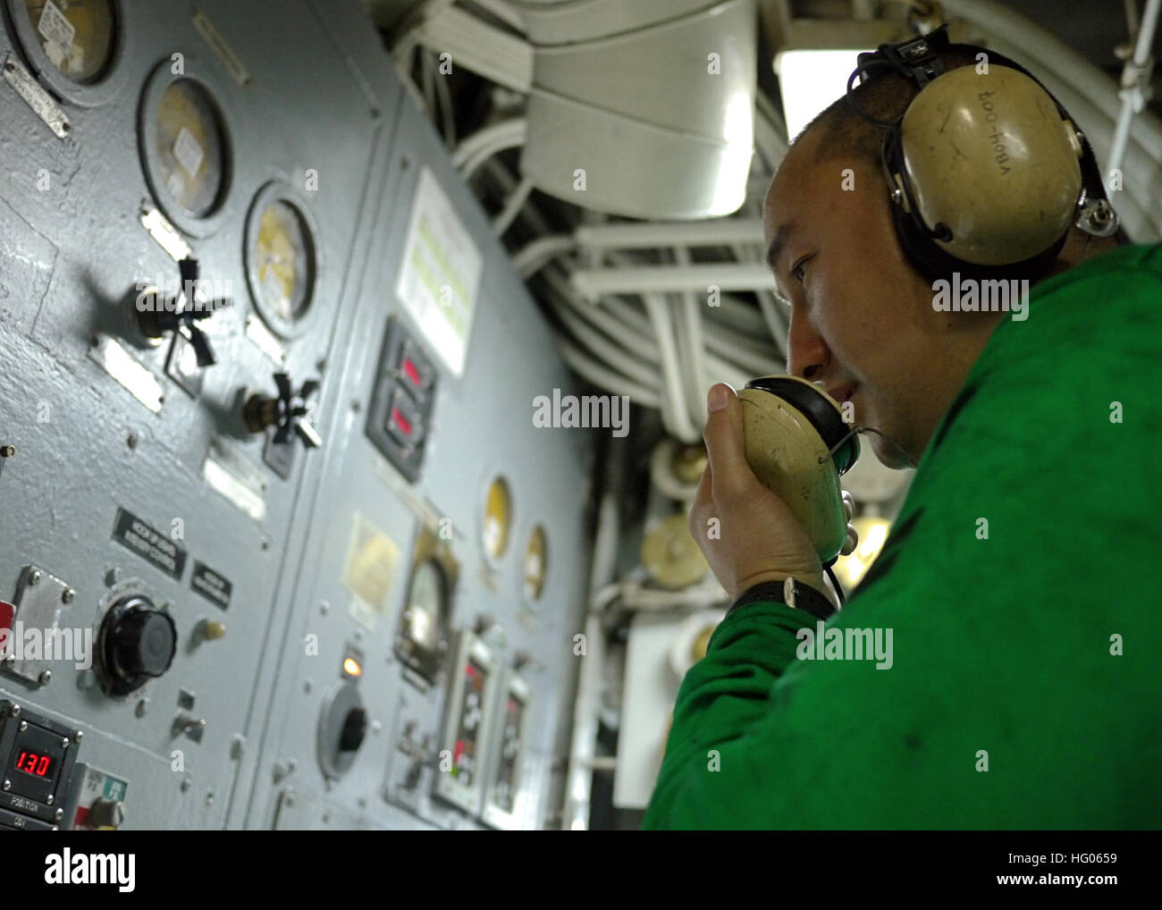 Catapult control station hi-res stock photography and images - Alamy