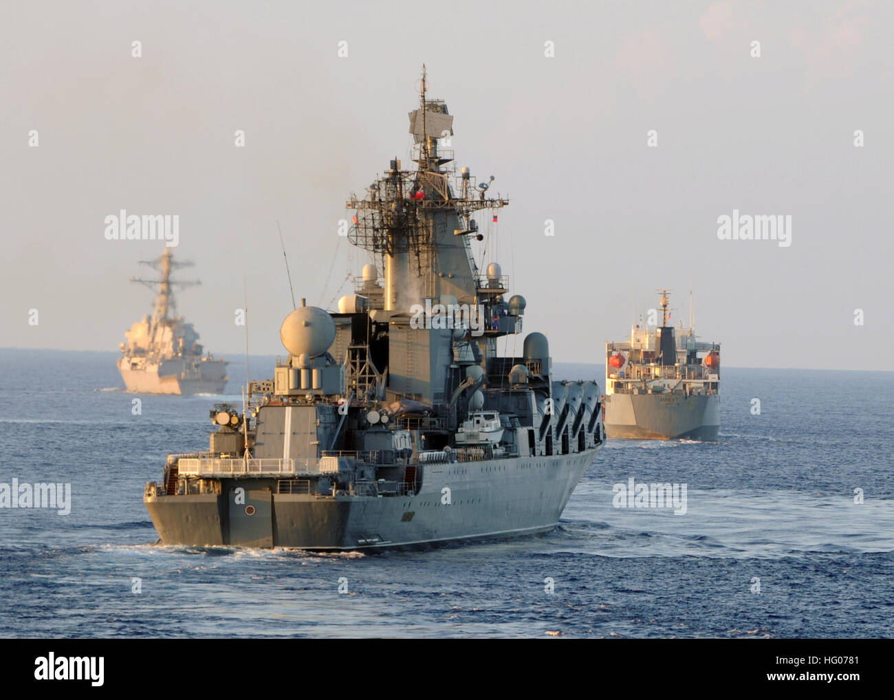 Russian guided missile cruiser varyag hi-res stock photography and ...