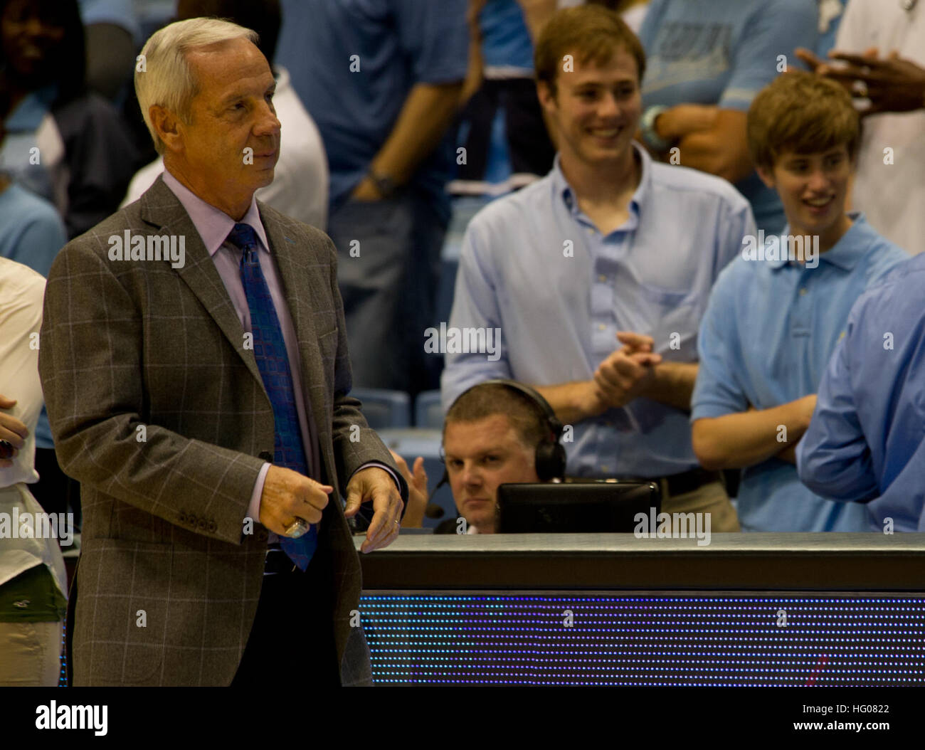North carolina tar heels head coach roy williams hi-res stock ...