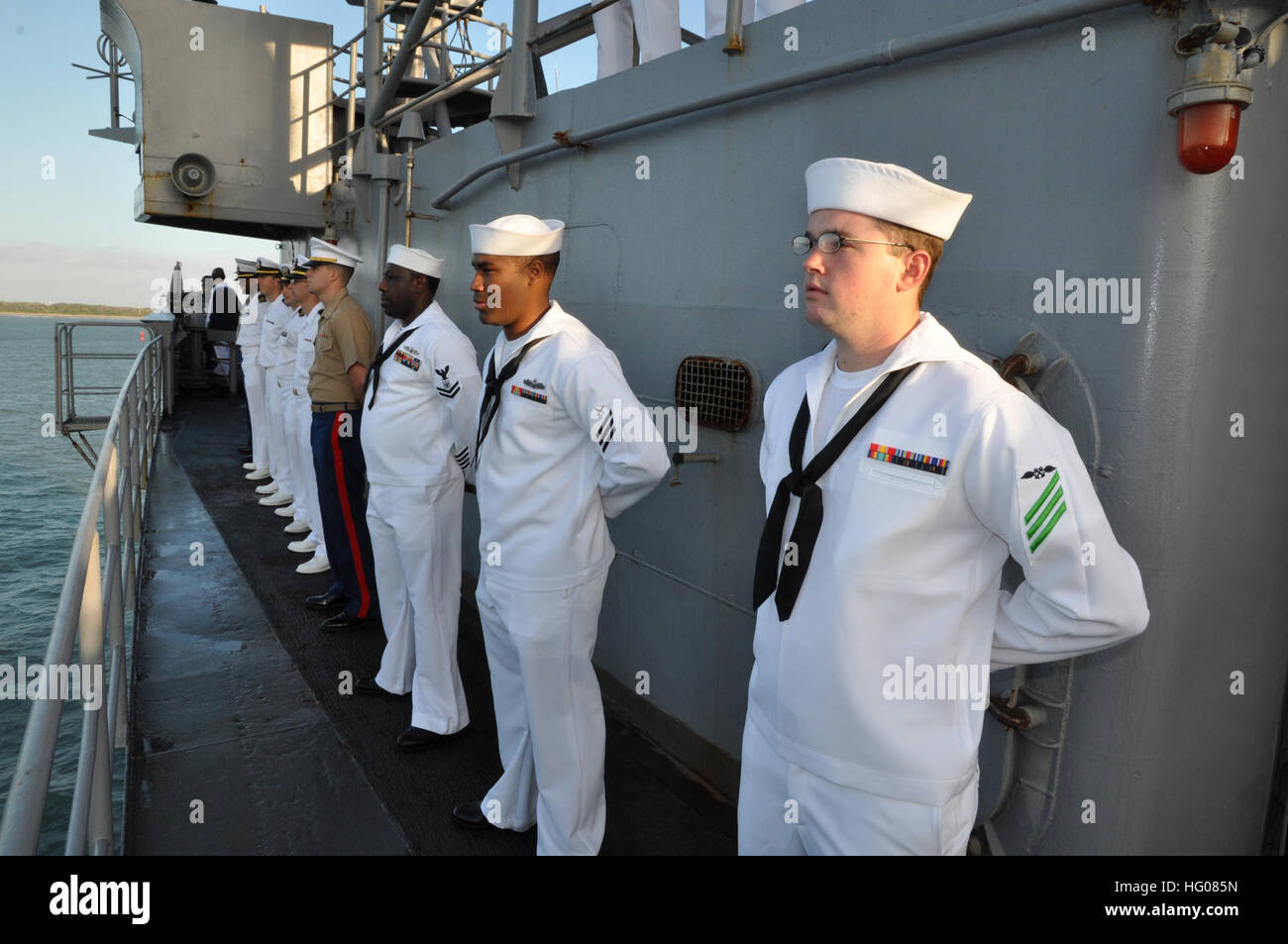 Amphibious landing dock ship uss ponce lpd 15 hi-res stock photography ...