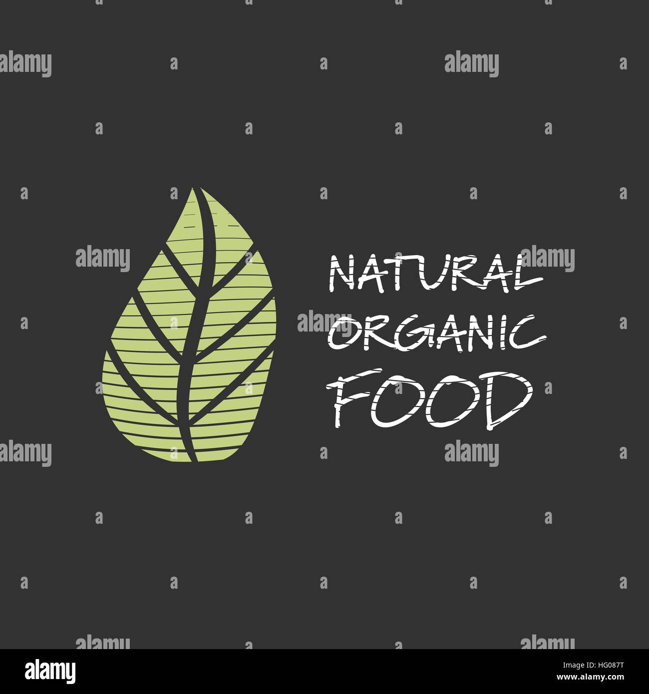 Engraved organic food icon Stock Vector Images - Alamy