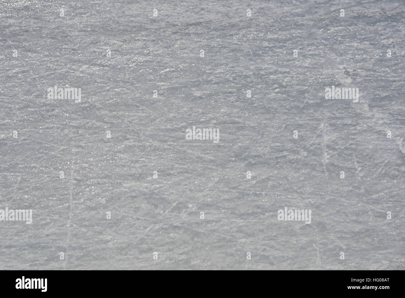 ice background with marks from skating and hockey, Ice rink floor ...