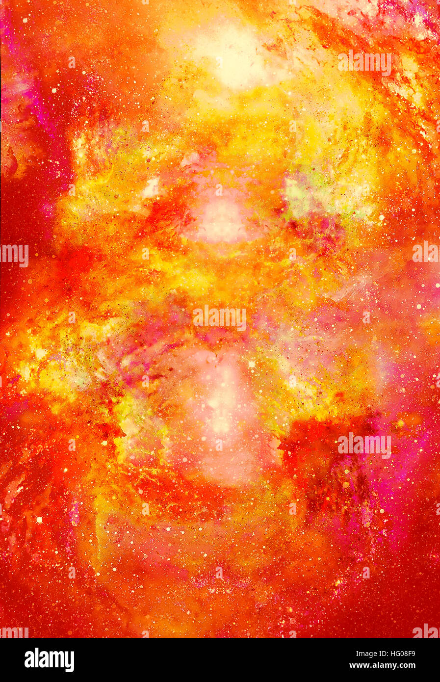 Cosmic space and stars, color cosmic abstract background. Fire effect in space Stock Photo - Alamy
