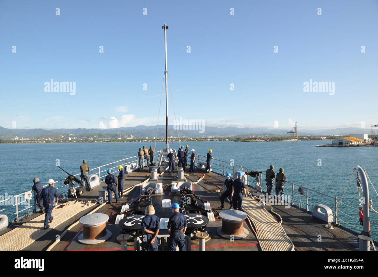 Amphibious landing dock ship uss ponce lpd 15 hi-res stock photography ...