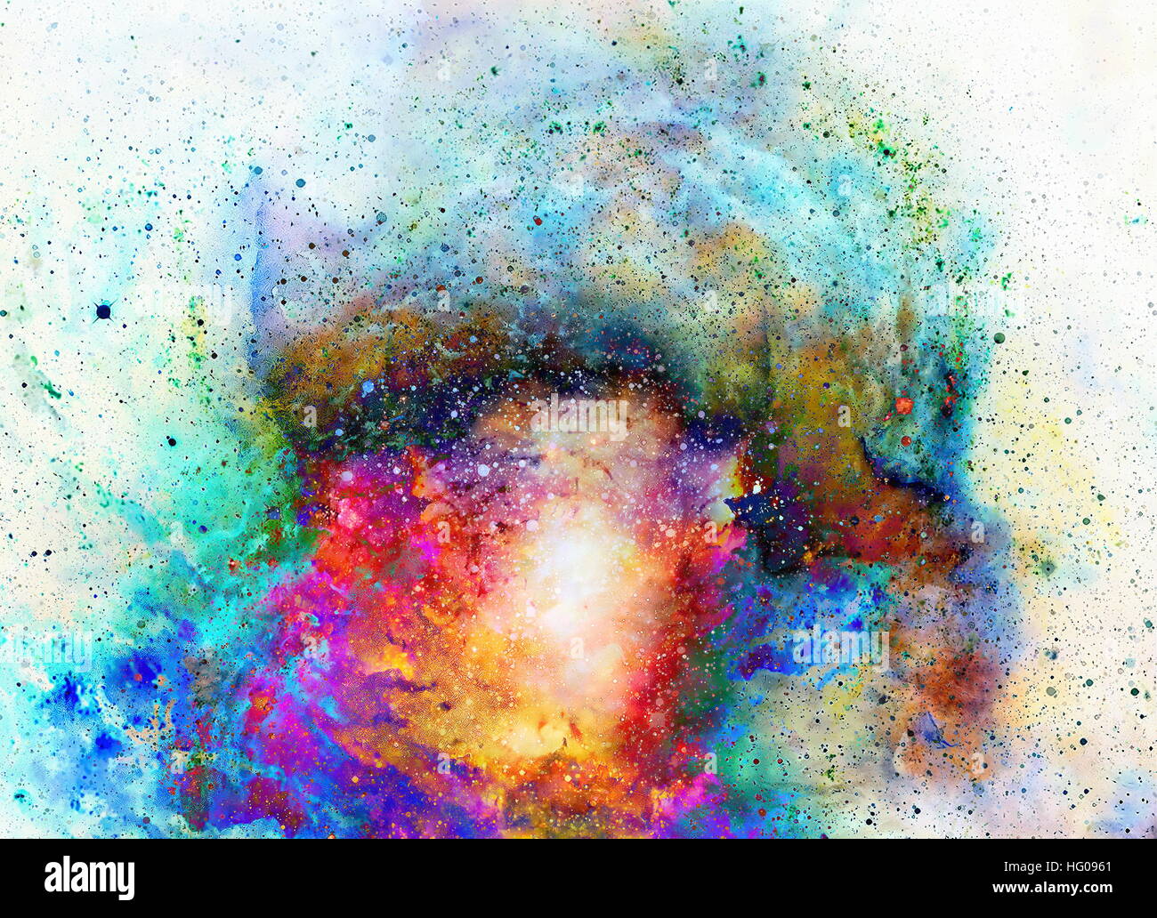 Cosmic space and stars, color cosmic abstract background Stock Photo ...