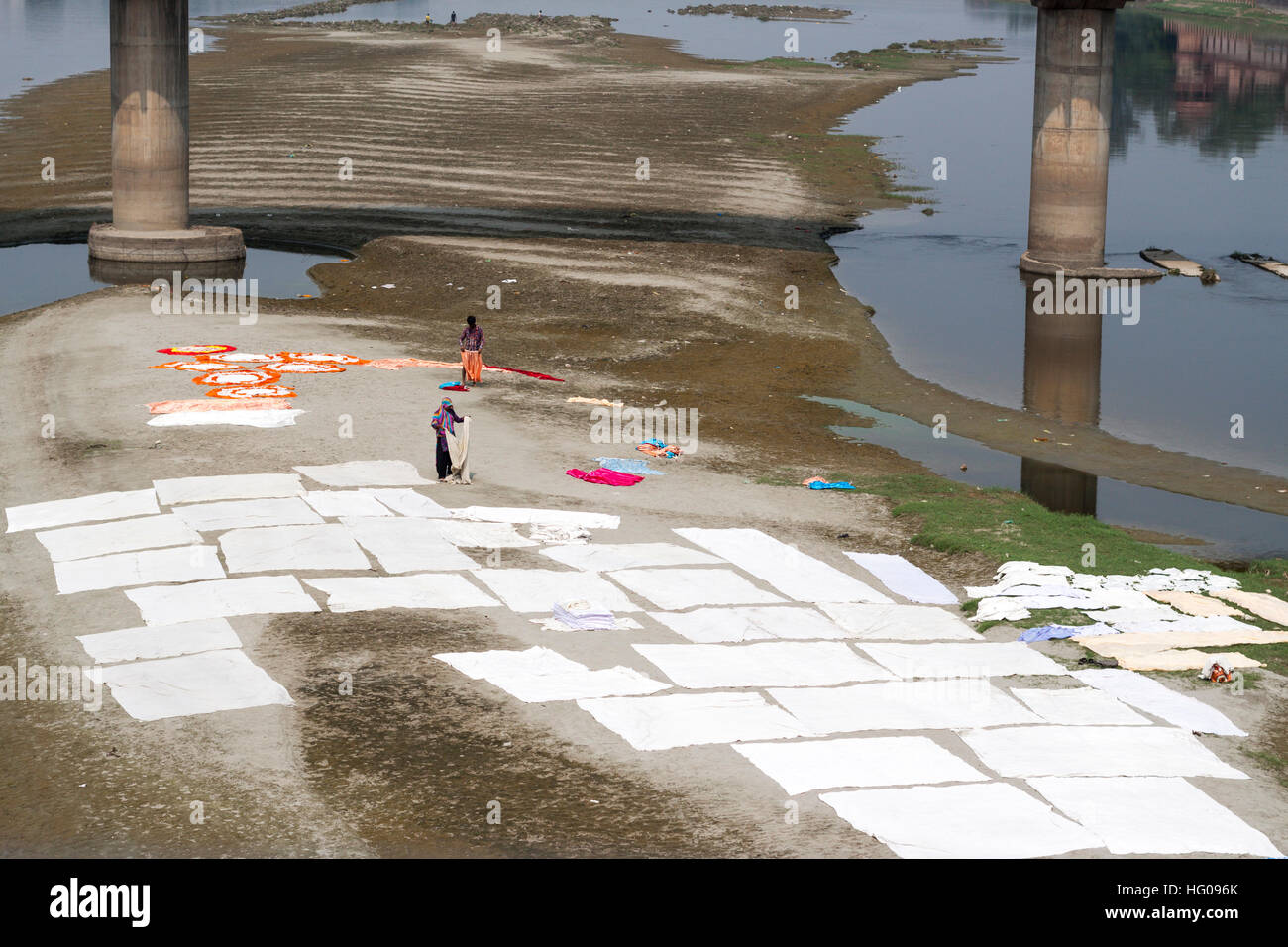 Yamuna cleaning river pollution hi-res stock photography and images - Alamy