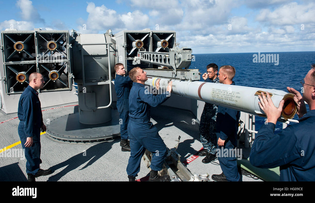 Nato sea sparrow missile system launcher hi-res stock photography and ...