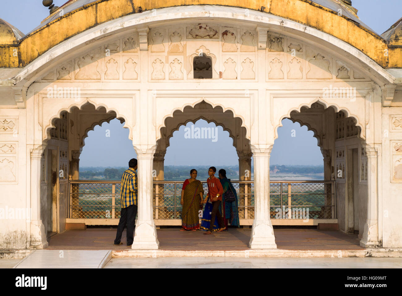 Inside of the Agra fort. Agra, Uttar Pradesh. India Stock Photo - Alamy