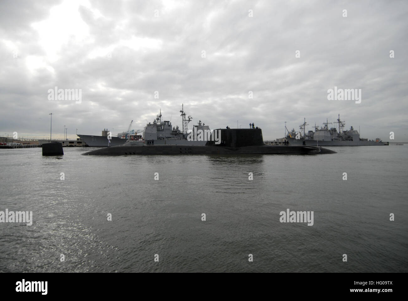 The Royal Navy submarine HMS Astute, first in a new class of British ...