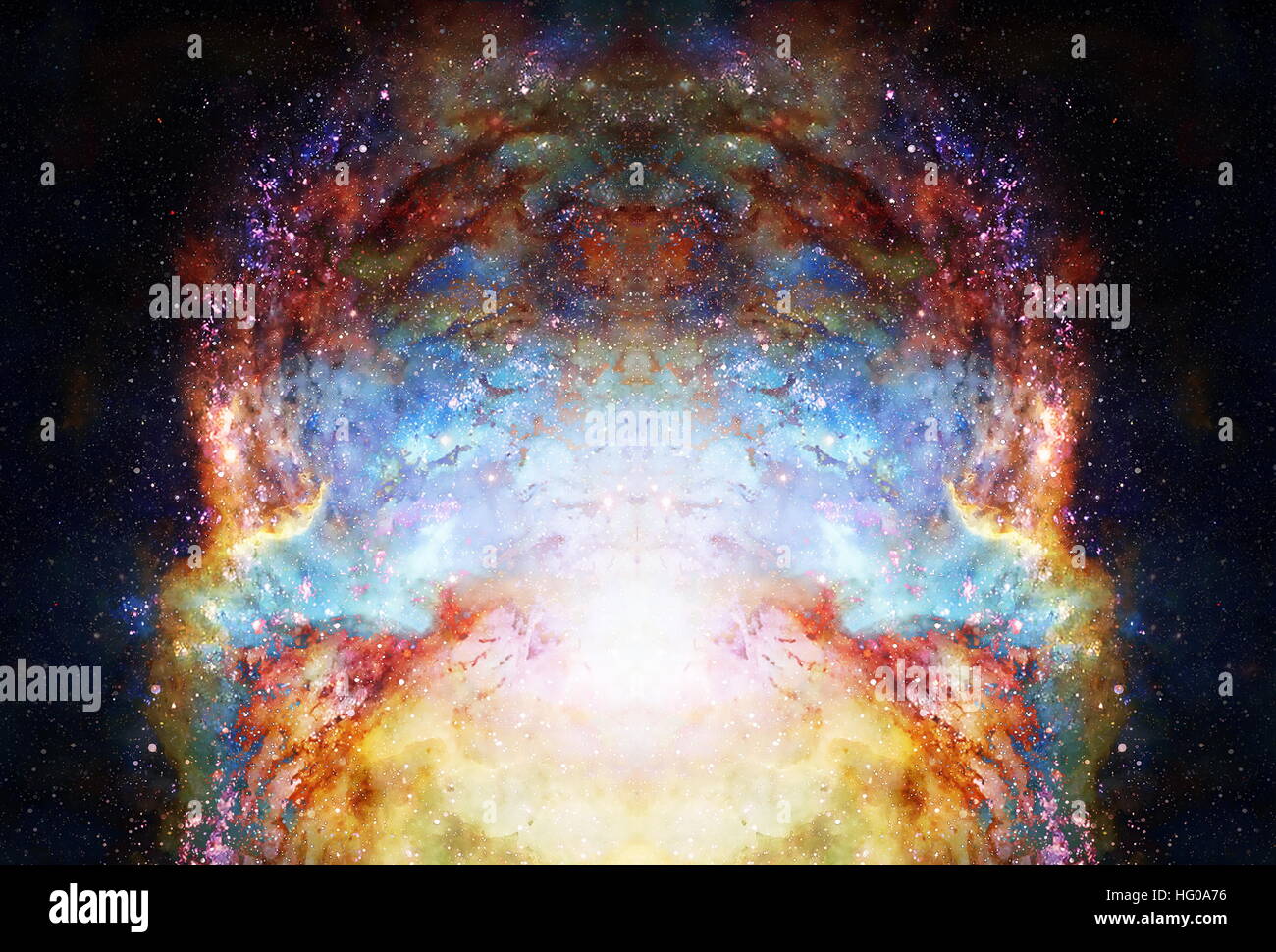 Cosmic space and stars, color cosmic abstract background. Fire effect in space Stock Photo - Alamy