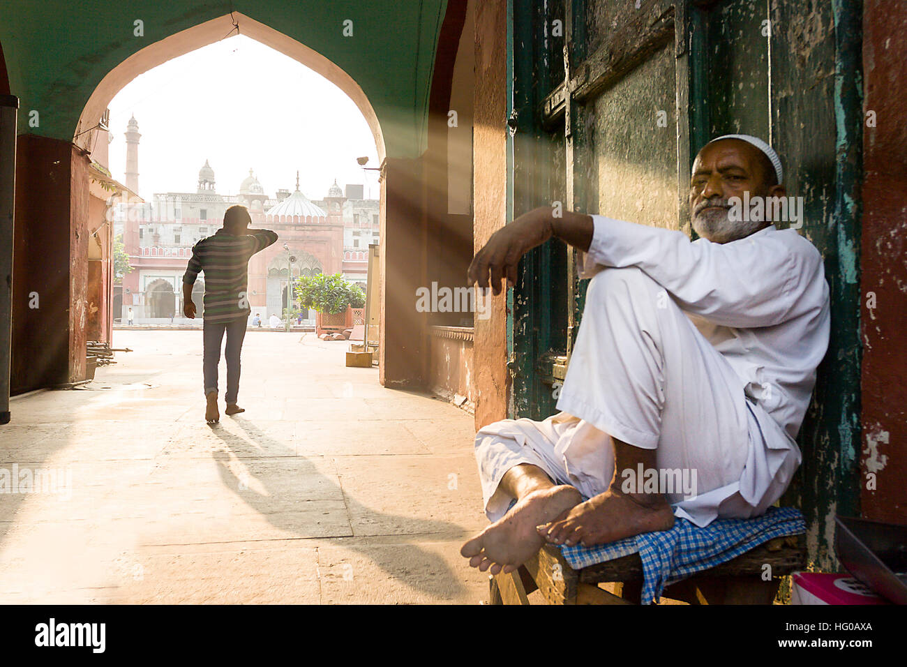 Entry of the indian temples at sunset. New Delhi, Delhi. India Stock ...