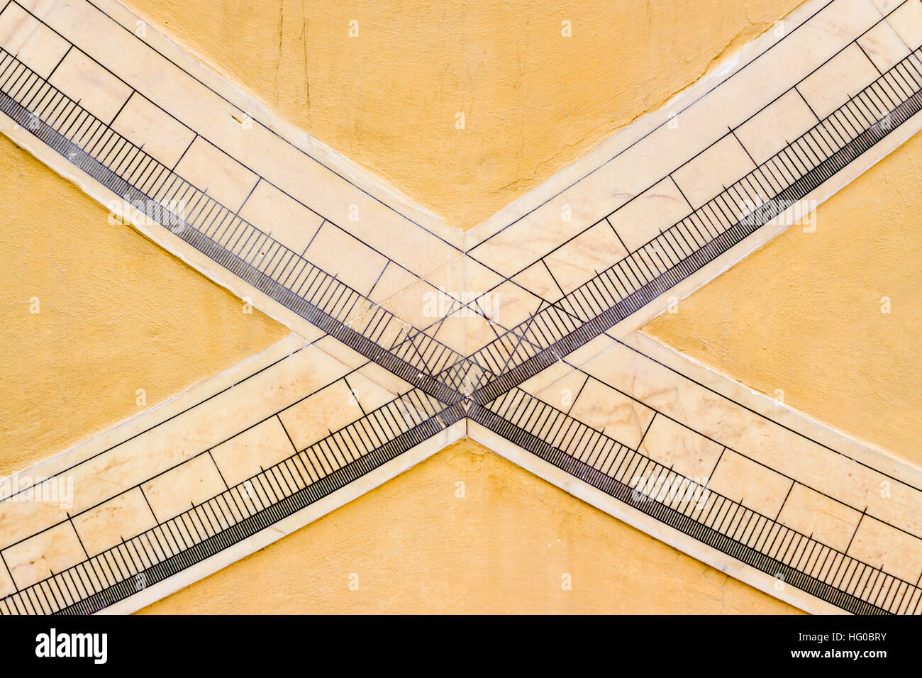 The Jantar Mantar structures are an equinoctial sundial. Jaipur ...