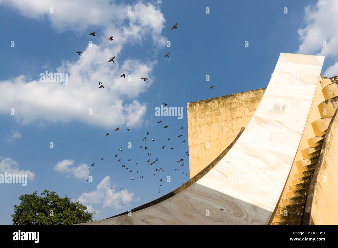 The Jantar Mantar structures are an equinoctial sundial. Jaipur ...