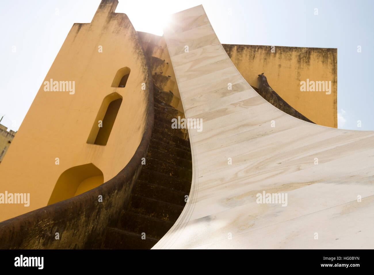 The Jantar Mantar structures are an equinoctial sundial. Jaipur ...
