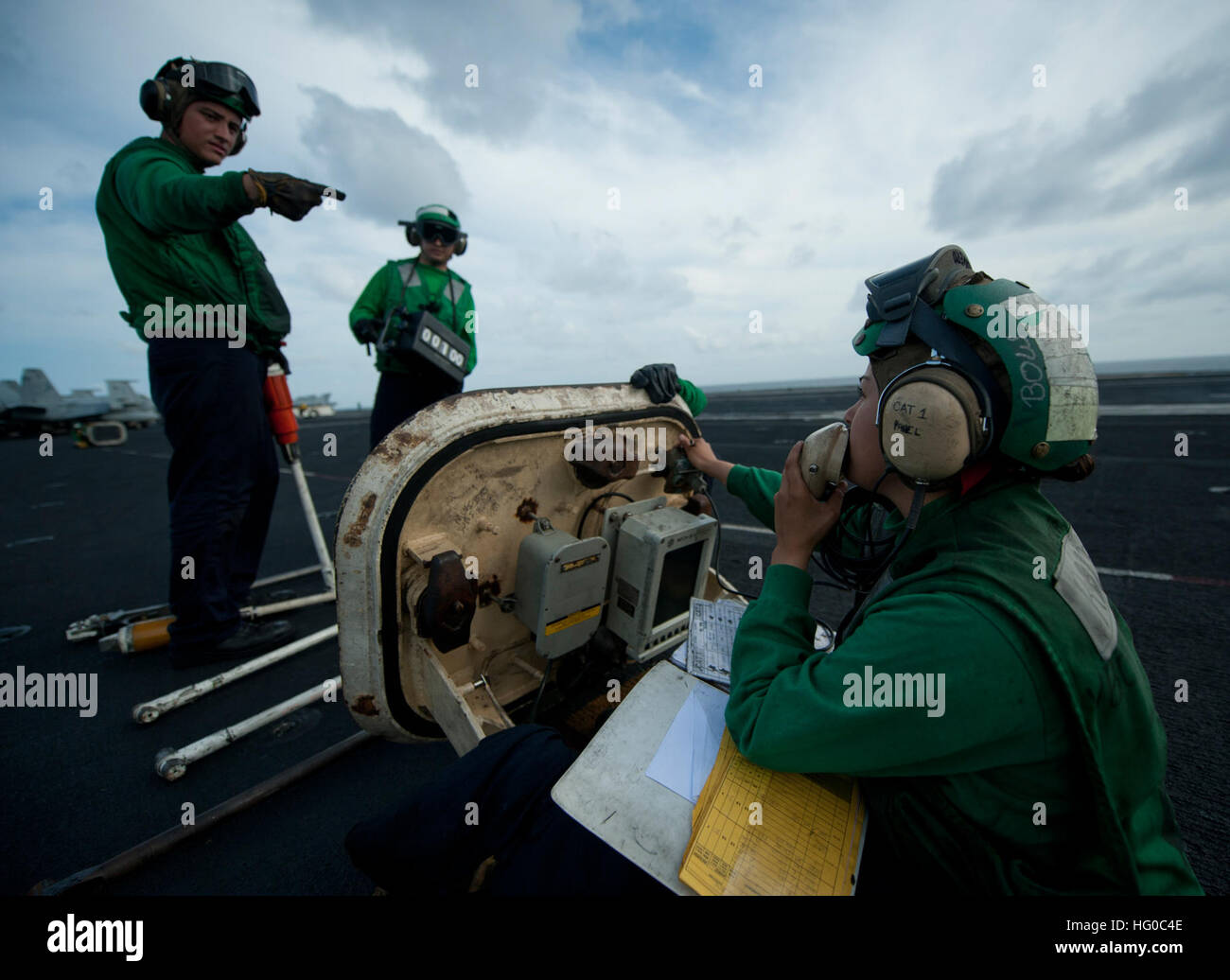 Catapult control station hi-res stock photography and images - Alamy