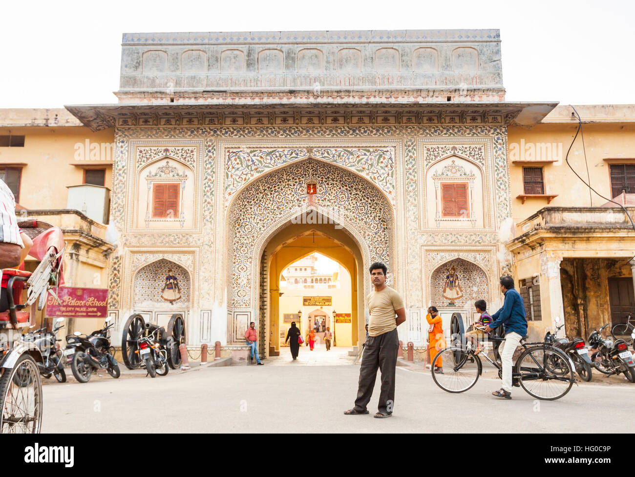 Jalebi Chowk gate at sunset. Jaipur, Rajasthan, India Stock Photo - Alamy