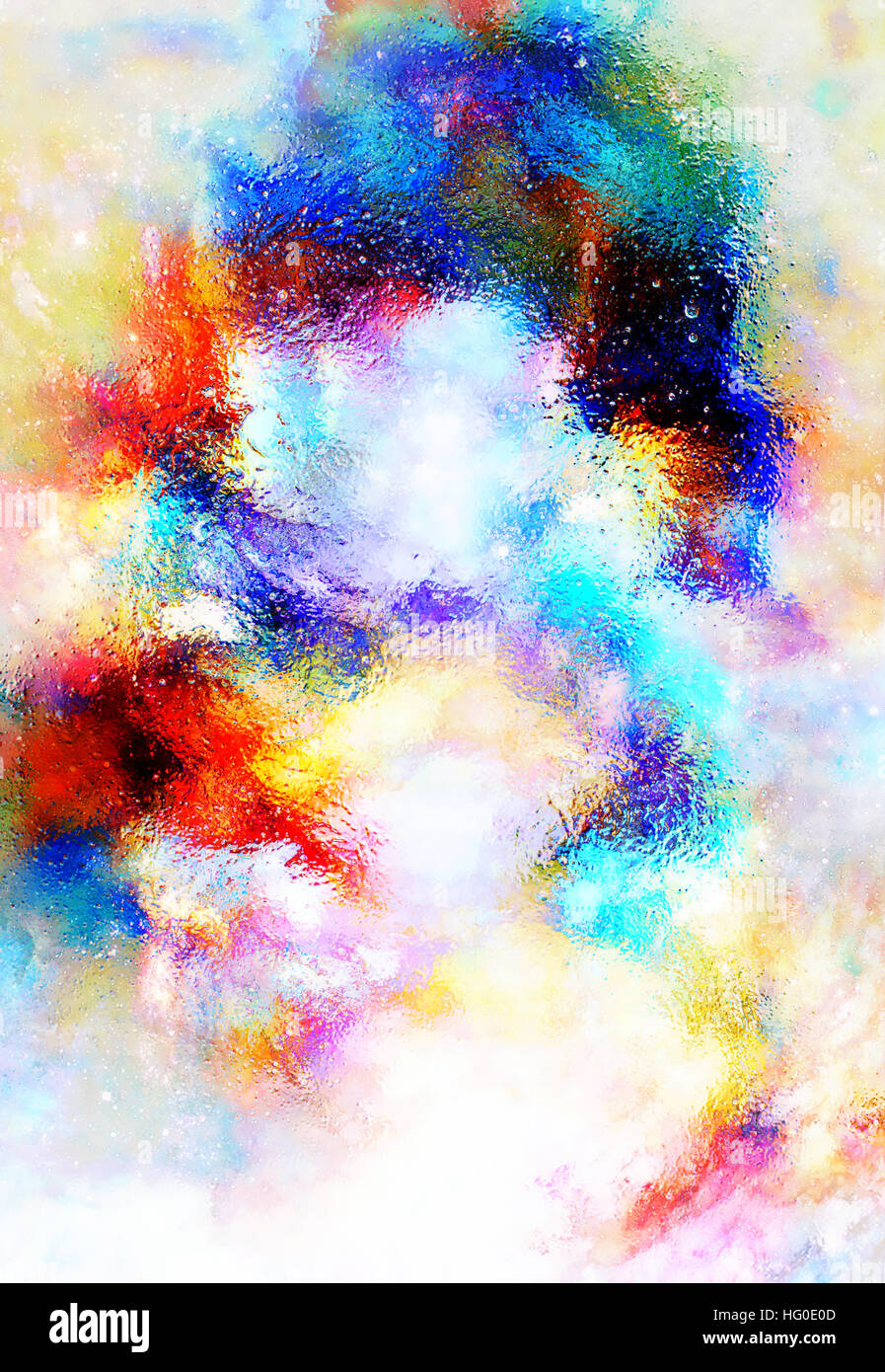 Cosmic space and stars, cosmic abstract background and glass effect ...