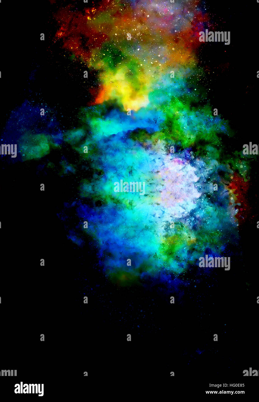 Cosmic space and stars, color cosmic abstract background Stock Photo ...