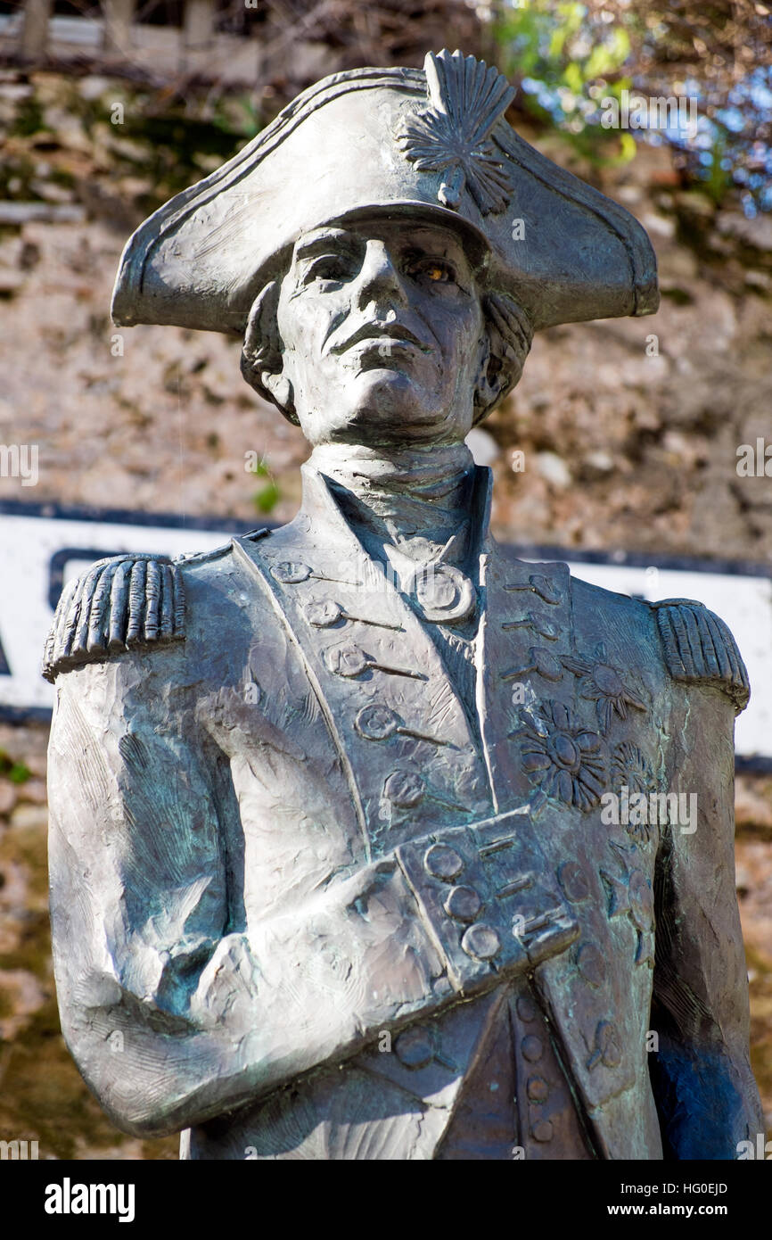 Statue of Admiral Horatio Nelson, South Bastion, Gibraltar (British ...