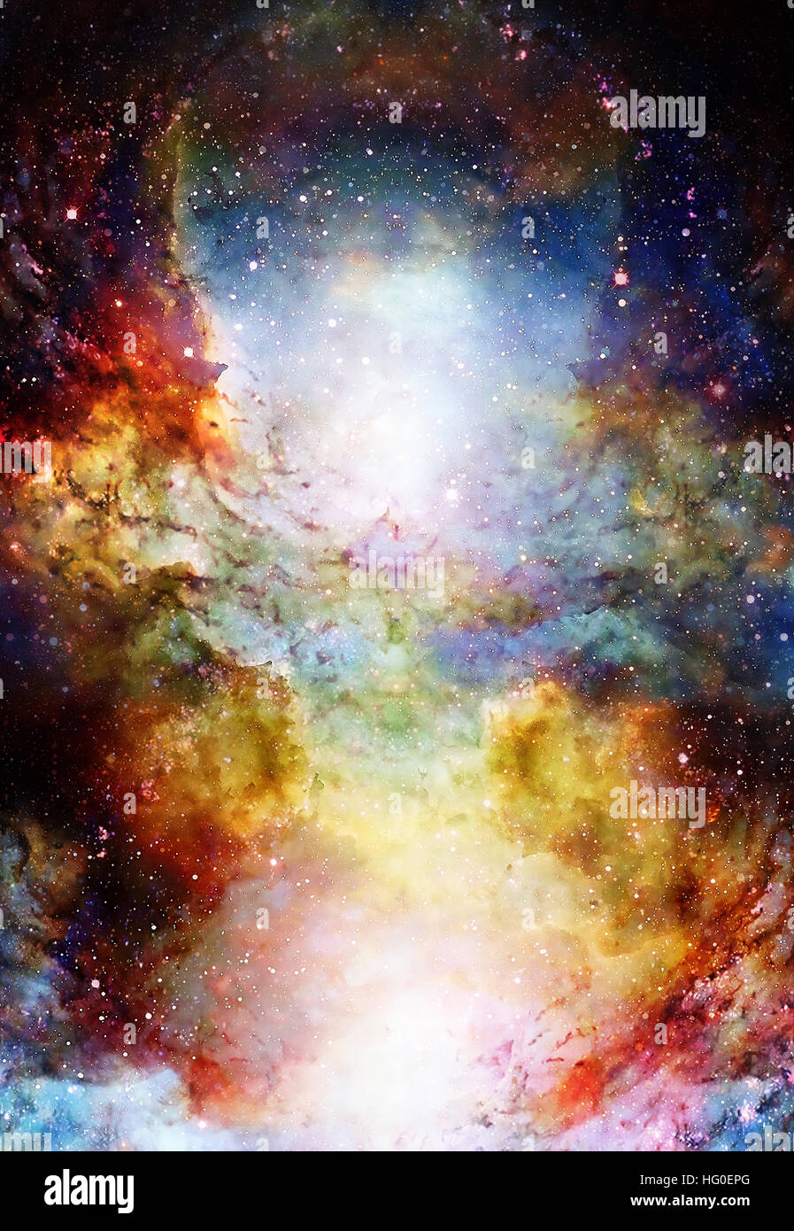 Cosmic space and stars, color cosmic abstract background Stock Photo ...