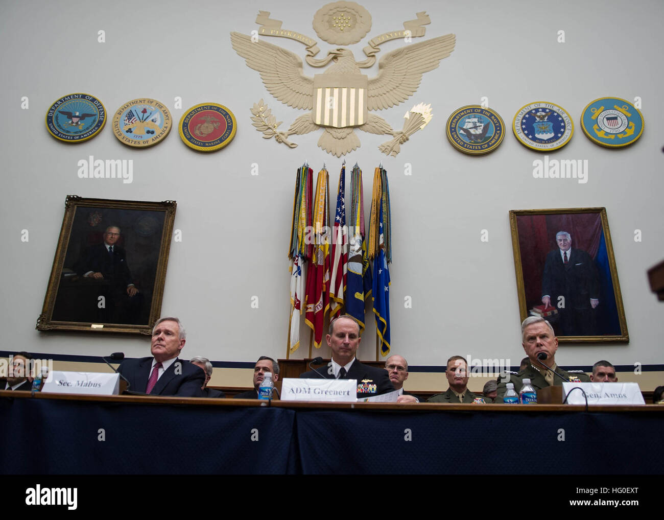The honorable ray mabus and the chief of naval operations hi-res stock ...