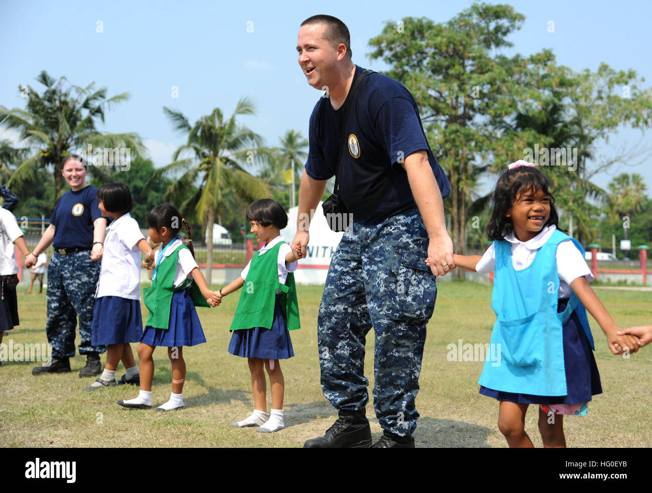 Engineman 3rd Class Victoria Moore and Lt. j.g. Robert Hecox, assigned ...