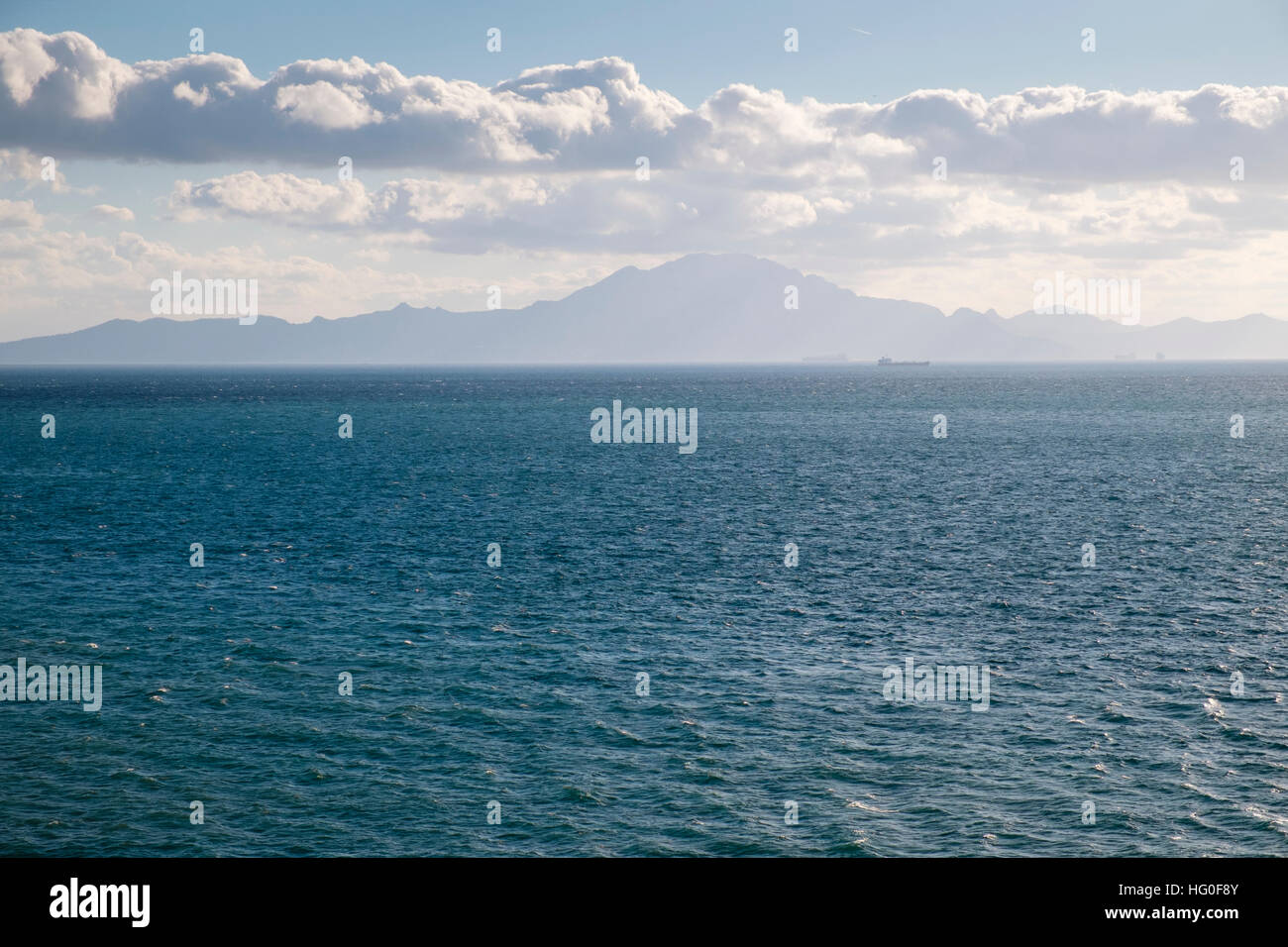 A view of Morocco across the strait of Gibraltar Stock Photo - Alamy