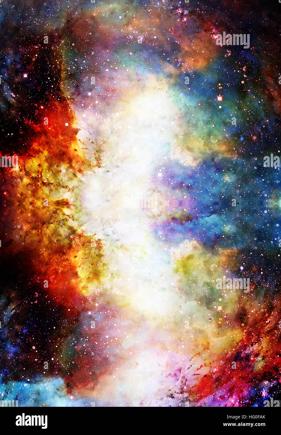 Cosmic space and stars, color cosmic abstract background Stock Photo ...