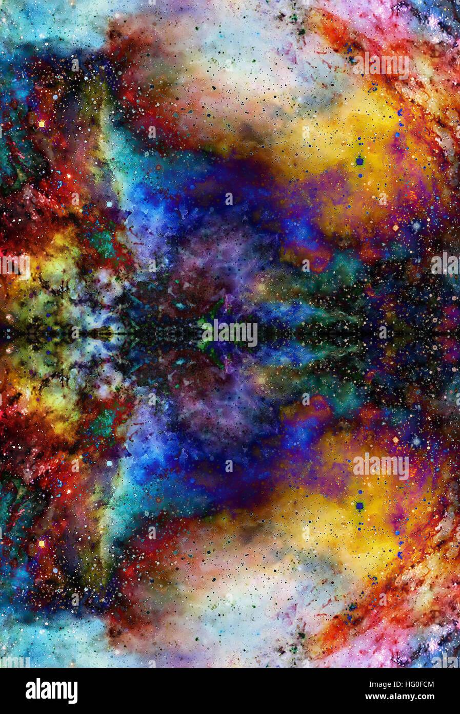 Cosmic space and stars, color cosmic abstract background Stock Photo ...
