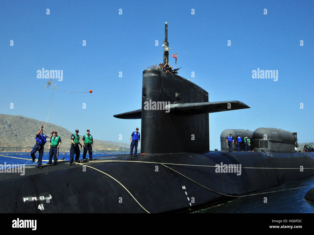 Ohio Class Guided Missile Submarine Uss Florida Ssgn 728 Stock Photos ...