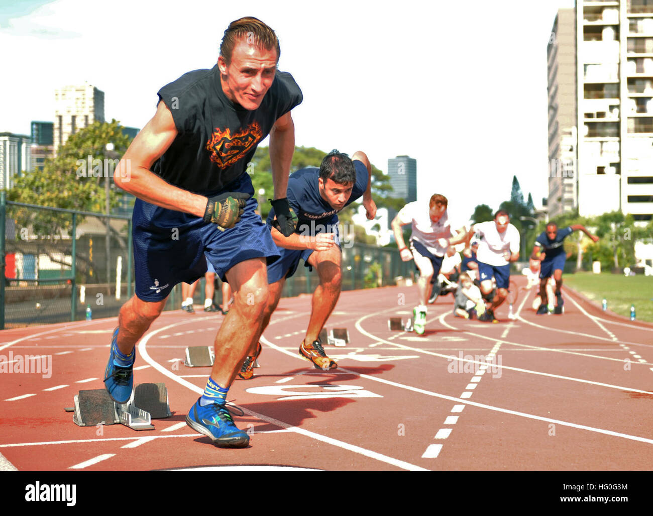 Participants in the warrior dash hi-res stock photography and images ...