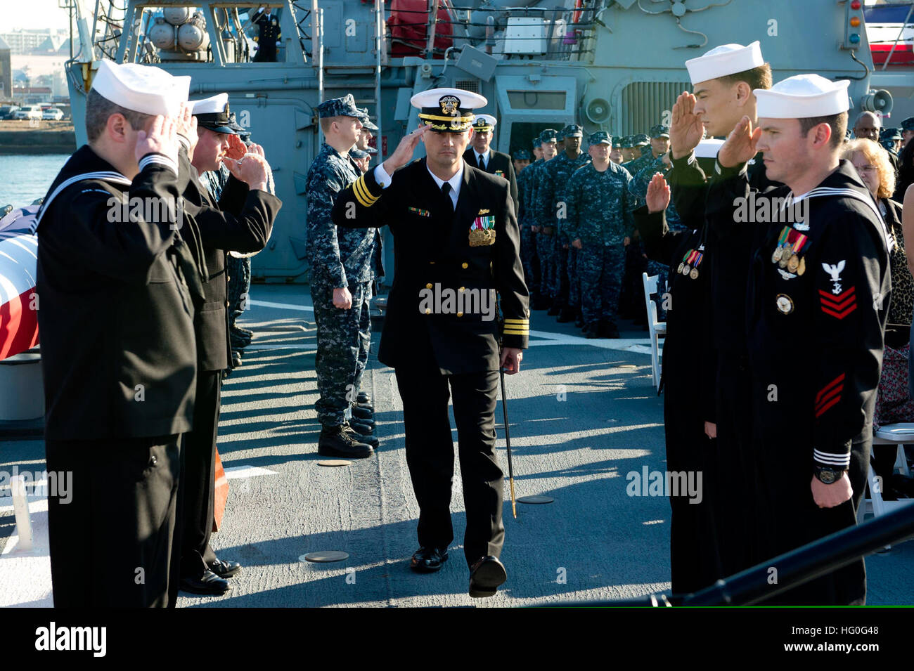 Cmdr. Christopher W. Adams, the incoming commanding officer of the ...