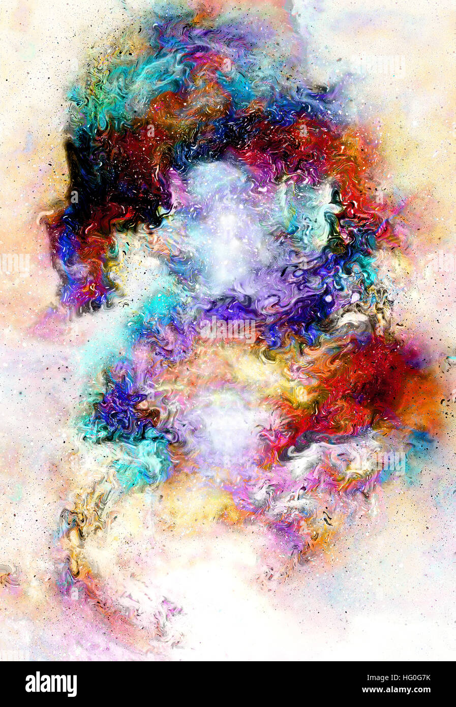 Cosmic space and stars, color cosmic abstract background Stock Photo ...