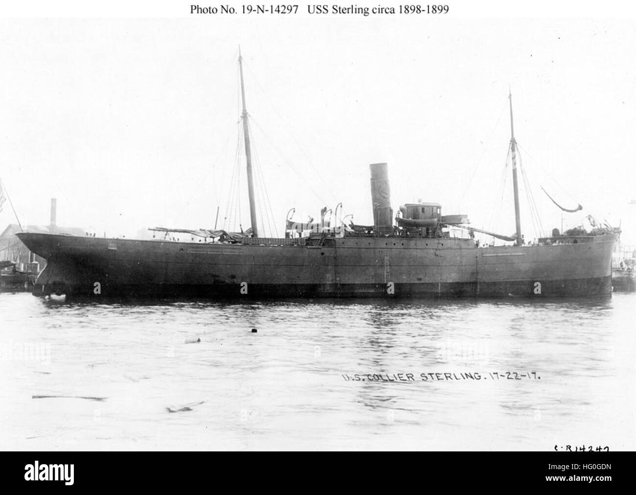 USS Sterling, circa 1898-1899 Stock Photo - Alamy