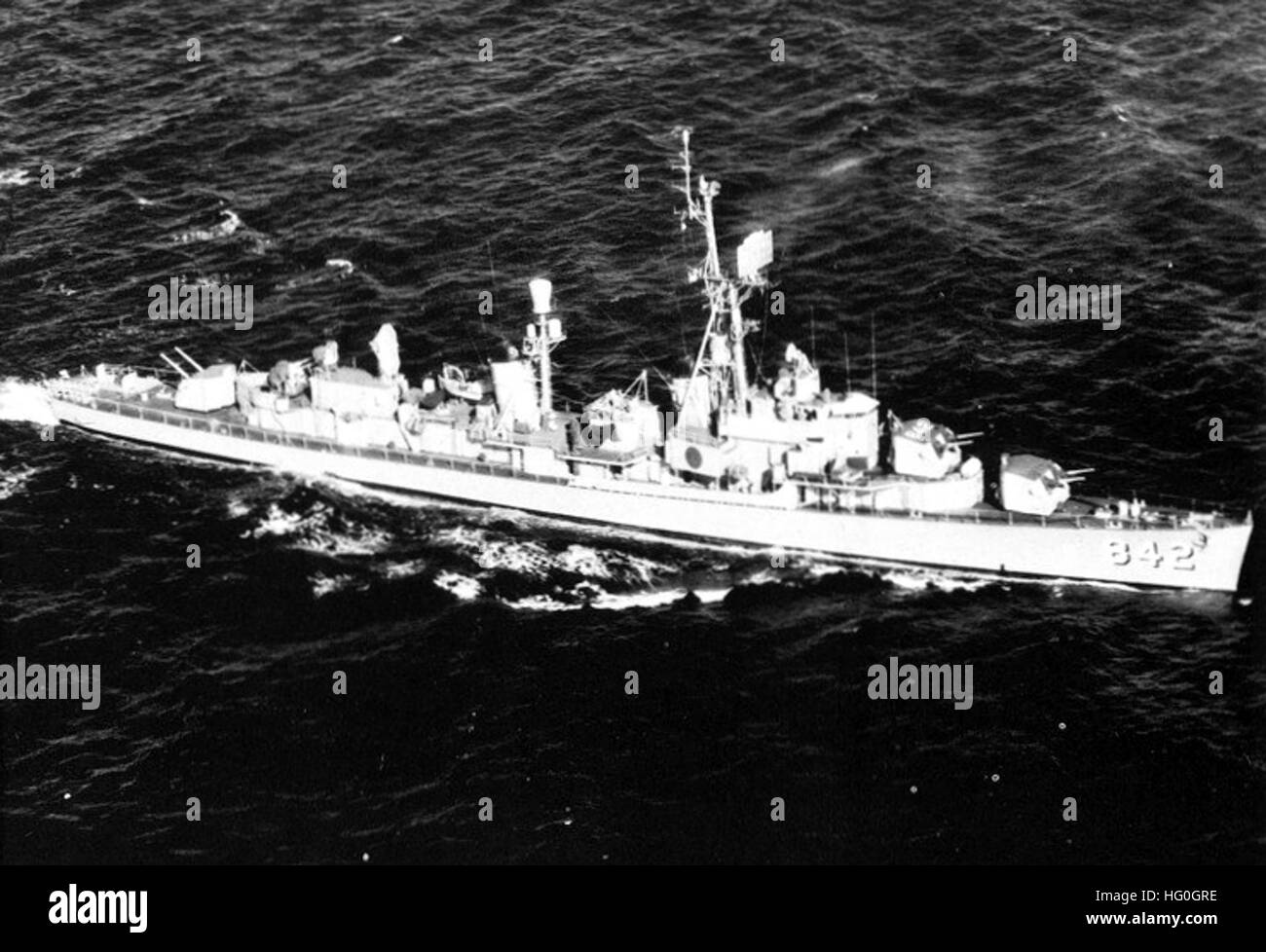 USS Fiske (DDR-842) underway c1959 Stock Photo - Alamy