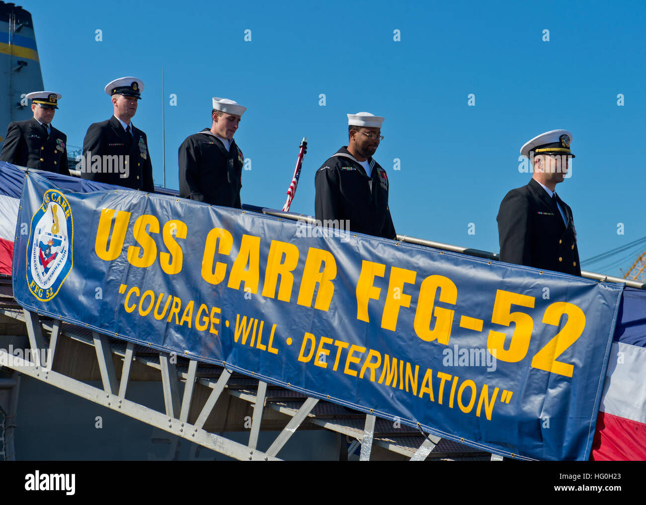 NORFOLK (March 13, 2013) Sailors assigned to the guided-missile frigate ...