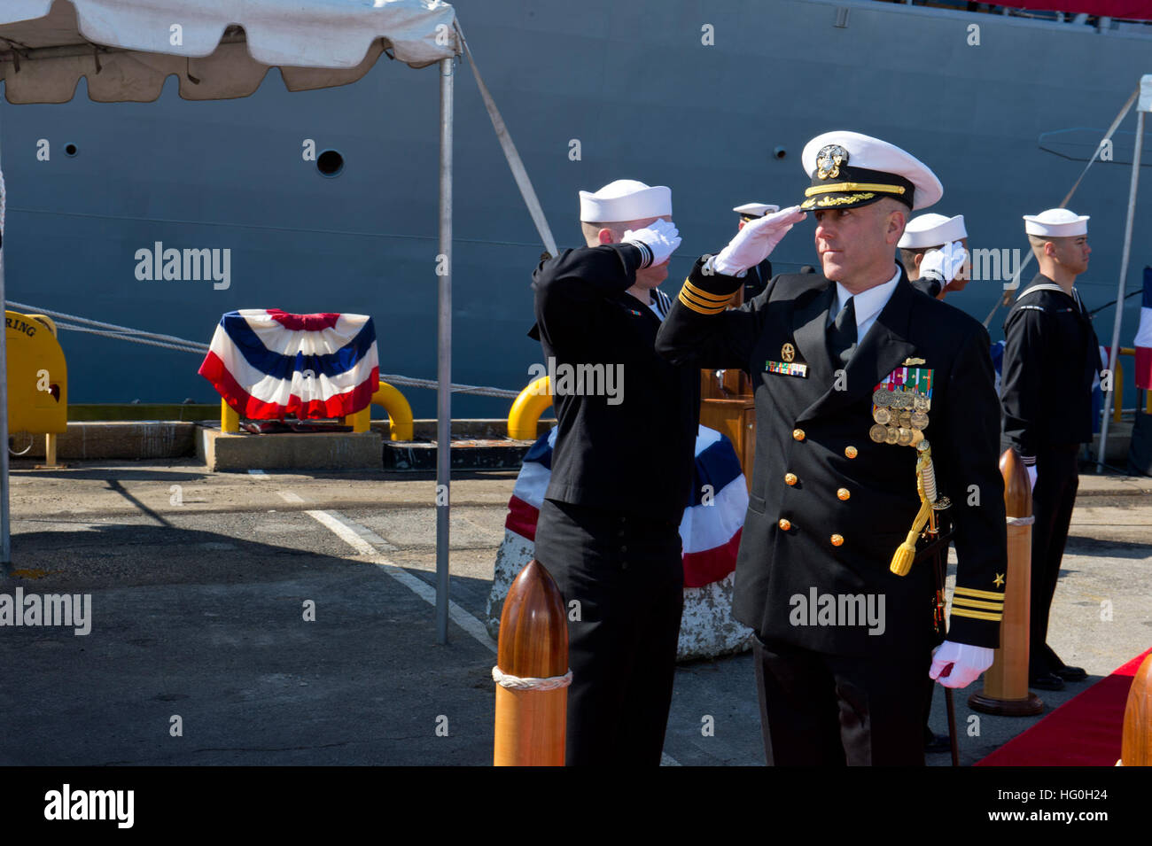 Cmdr. Patrick Kulakowski, commanding officer of the guided-missile ...
